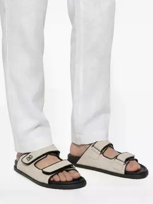 Dolce & Gabbana Double Strap Canvas Slides
