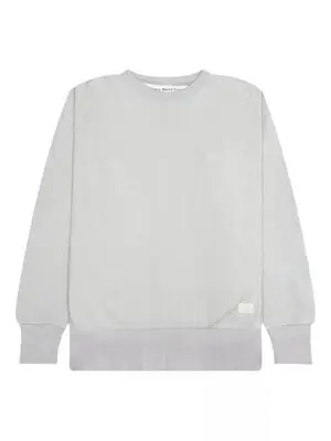 ADVISORY BOARD CRYSTALS Waffle-texture Crew Neck Sweatshirt - Grey