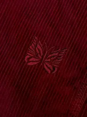 Needles X Smith's Corduroy Butterfly Embroidered Trousers - Red