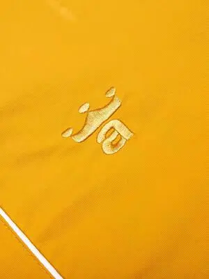 AWAKE NY Embroidered Detail Zip-front Jacket - Yellow