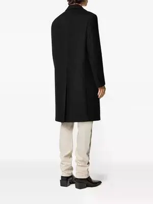 Versace Single-breasted Lapel Collar Coat