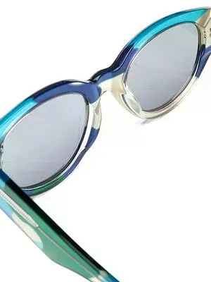 RETROSUPERFUTURE Drew Mama Andy Warhol Camouflage Round Frame Sunglasses