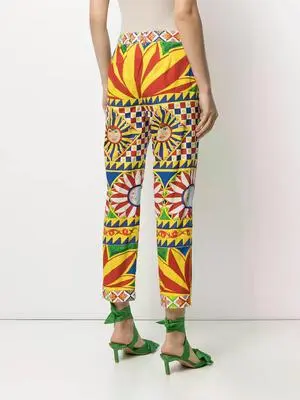 Dolce & Gabbana Printed Cotton Trousers