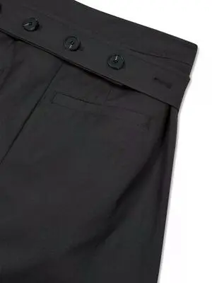 STUDIO TOMBOY Belted Pleated Midi Skirt - Black