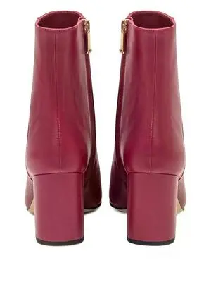 Michael Kors Elise Zip-detail Block-heel Ankle Boots - Pink