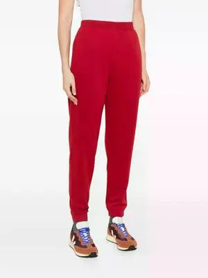 Max Mara Embroidered Logo Track Pants - Red