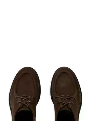 Etro Suede Derby Shoes With Lace-up Fastening