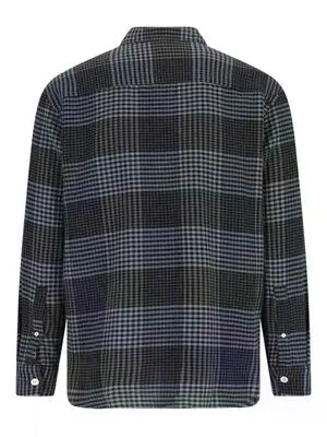 SUNFLOWER Checked Long-sleeved Shirt - Black