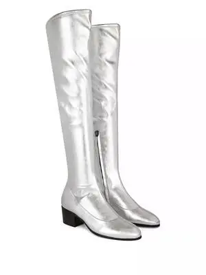 GIUSEPPE ZANOTTI Metallic Knee-high Boots