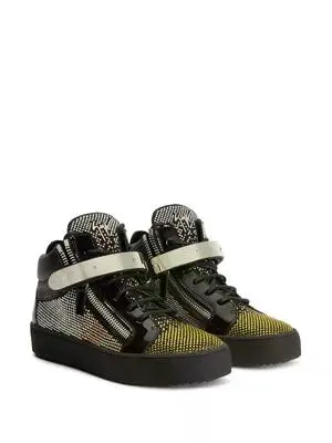 GIUSEPPE ZANOTTI Coby High-top Sneakers With Crystal Embellishments