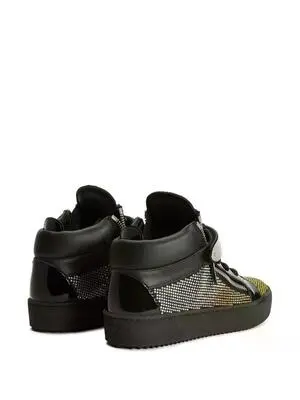 GIUSEPPE ZANOTTI Coby High-top Sneakers With Crystal Embellishments
