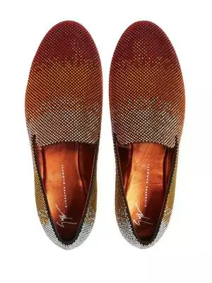GIUSEPPE ZANOTTI Lewis Crystal-embellished Loafers - Multicolour