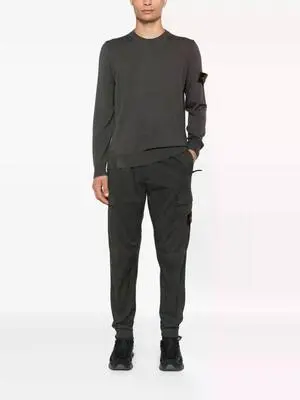 Stone Island Compass Badge Crew Neck Sweater - Grey