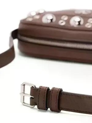 Valentino Garavani Grainy Calfskin Crossbody Bag - Brown