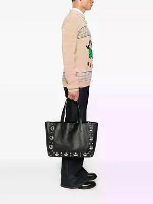 Valentino Garavani Studded Leather Tote Bag - Black