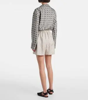 Loro Piana Angelo Silk Twill Bermuda Shorts