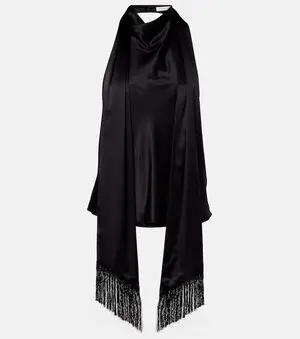 Nina Ricci Scarf Detail Top - Black