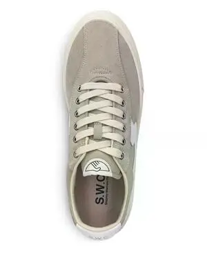 S.W.C STEPNEY WORKERS CLUB Dellow S-strike Cup Suede-panelled Lace-up Sneakers - Grey