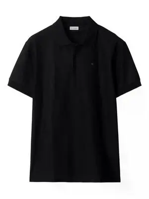 Burberry Knight-embellished Cotton Polo Shirt