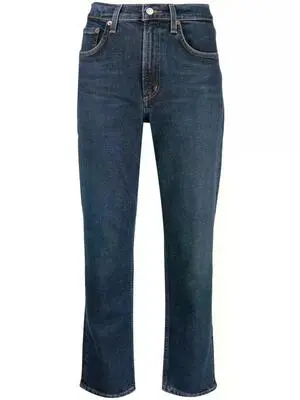 AGOLDE Kye Straight-leg Cropped Jeans