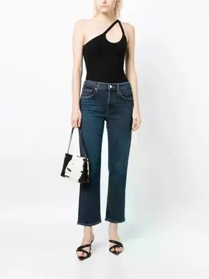 AGOLDE Kye Straight-leg Cropped Jeans