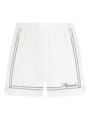 REPRESENT Border-embroidered Shorts - White