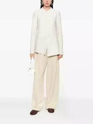 Emporio Armani Asymmetric-fastening Jacket - Neutrals