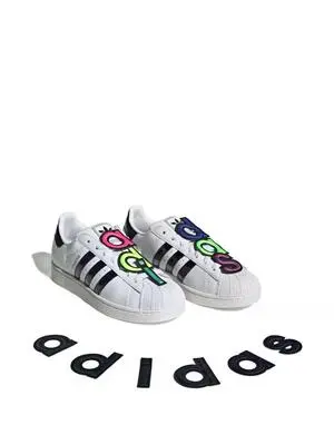 Adidas Superstar Ii Jeremy Scott Lace-up Perforated Sneakers