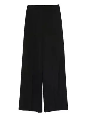 Peserico Pleated Wide Leg Trousers - Black