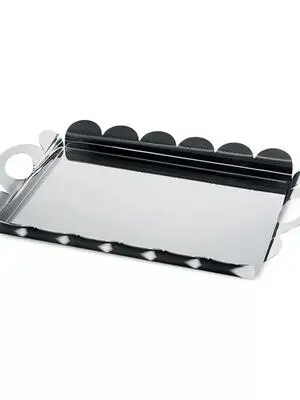 ALESSI Scalloped-edge Handle Tray