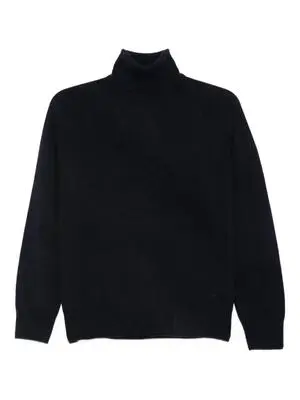 Emporio Armani Cashmere Roll Neck Sweater - Blue