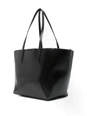 Brunello Cucinelli Leather Tote Bag - Black