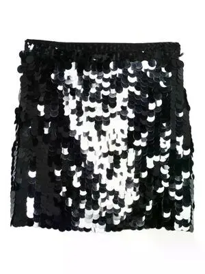 P.a.r.o.s.h Sequin Mini Skirt - Black