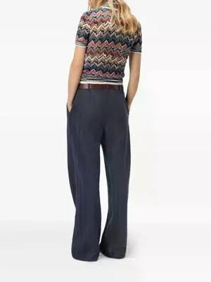 Missoni Zigzag Pattern Pleated Trousers