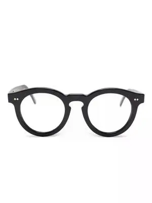 FAMILY AFFAIR The Smash Round-frame Clear-lens Glasses - Black
