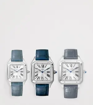 Cartier Stainless Steel Santos-dumont Watch - Silver