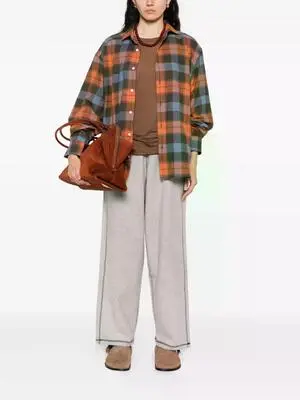 BASERANGE Round-neck Long-sleeve Top - Brown