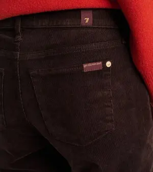 7 For All Mankind Twisted Corduroy Flared Trousers