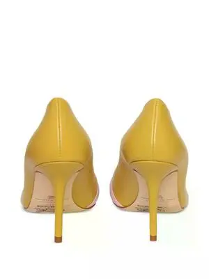 Elisabetta Franchi Leather Bow Detail Pumps