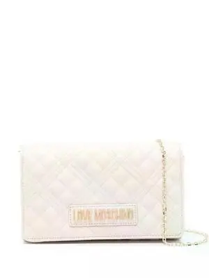 Moschino Quilted Chain-strap Shoulder Bag - Neutrals