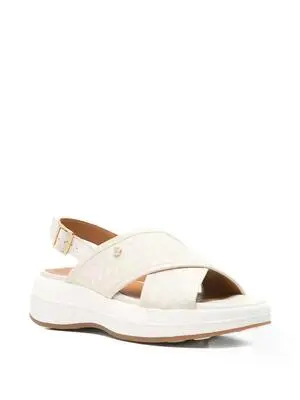 Geox 55mm Spherica Cross-strap Platform Sandals