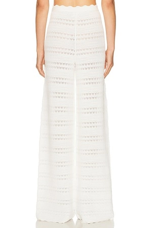 HELSA Scalloped Knit Trousers