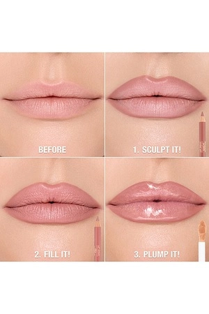 Charlotte Tilbury Supernudes Lip Cheat Long-lasting Waterproof Lip Liner Duo - Fair