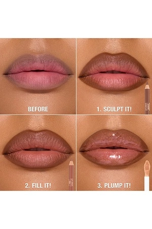 Charlotte Tilbury Supernudes Lip Cheat Long-lasting Waterproof Lip Liner Duo - Tan