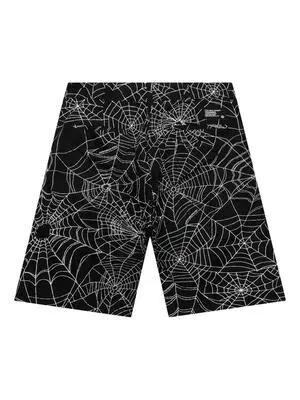 NEIGHBORHOOD Spiderweb Print Tailored Shorts