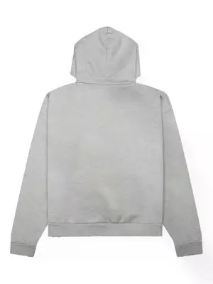 MEMBERS OF THE RAGE Embroidered Distressed Hoodie - Grey