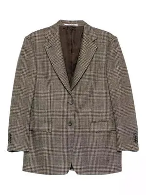 Tagliatore Checked Blazer - Brown