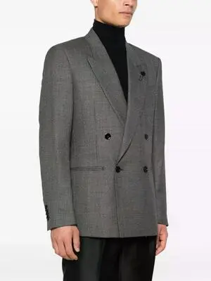LARDINI Double-breasted Blazer - Grey