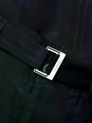 Sacai Plaid Buckled Trousers