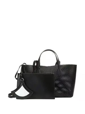 SERGIO ROSSI Mini Mermaid Perforated Tote Bag